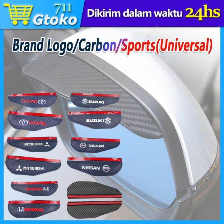 Car Logo Talang Air Pelindung Kaca Cermin Spion mobil Anti Air Hujan ...