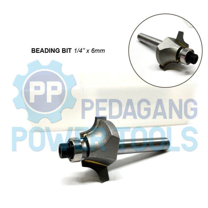 MATA BEADING BIT 6 MM MESIN PROFIL KAYU WOOD TRIMMER ROUTER BIT ...