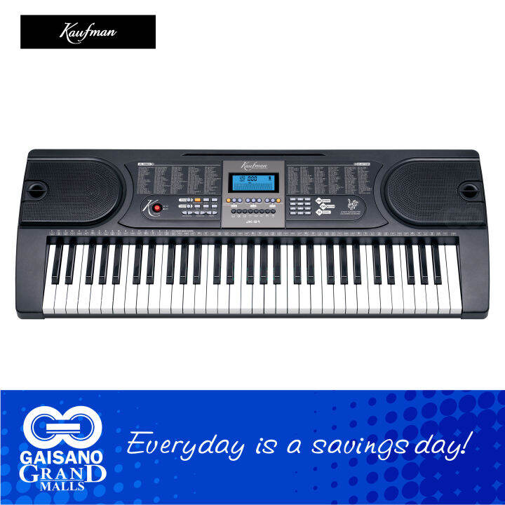 61-Key Multifunctional Training Keyboard JK-61 in Black with White 436 ...
