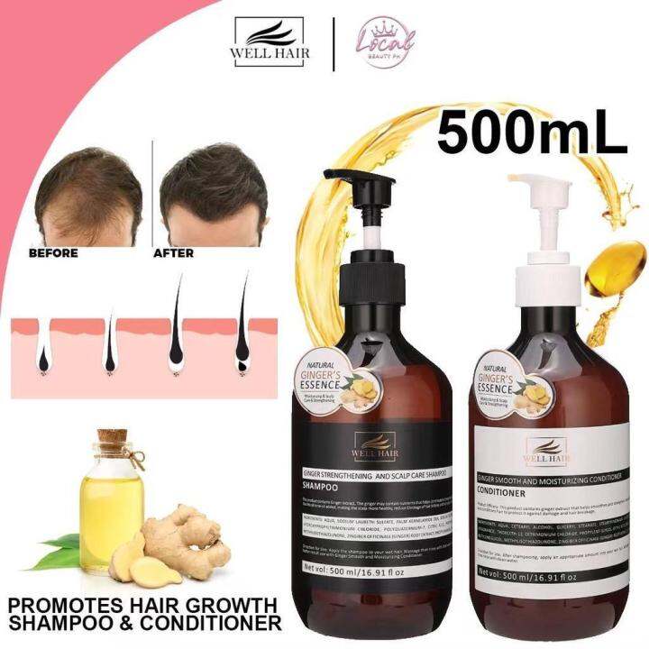 Well Hair Natural Ginger Essence Scalp Care Shampoo | Lazada PH