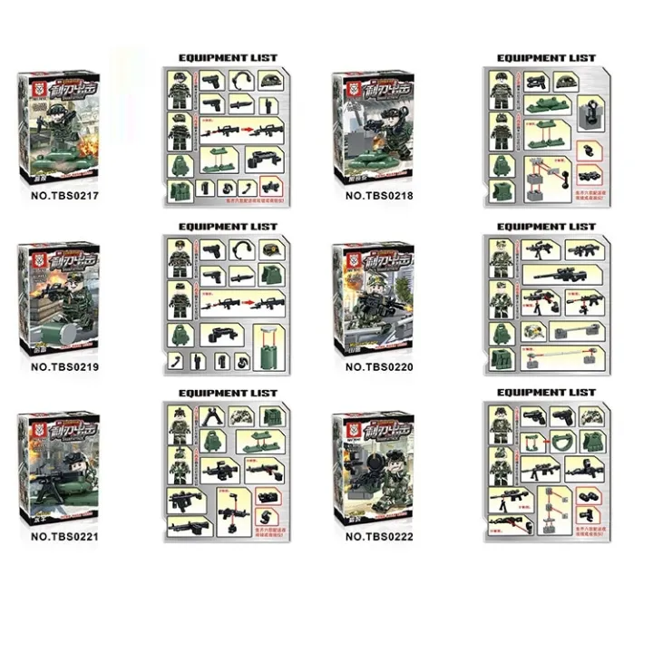 Russian modern Special Alpha force original Blocks Mini toy swat ...
