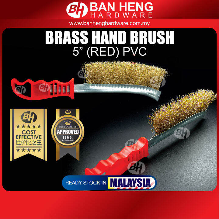 BRASS WIRE BRUSH PLASTIC HAND DESCALING RUST CLEANING BRASS COATED WIRE ...