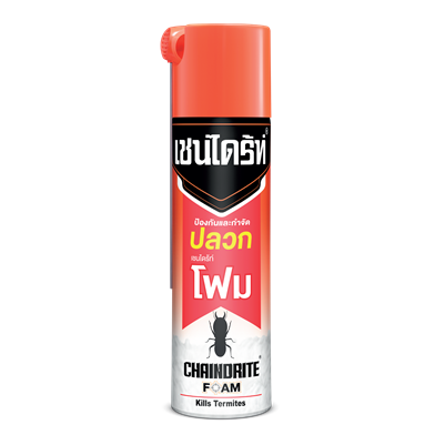 CHAINDRITE สเปรย์โฟม เชนไดร้ท์ ป้องกันและกำจัดปลวก Foam Spray 250 กรัม ...