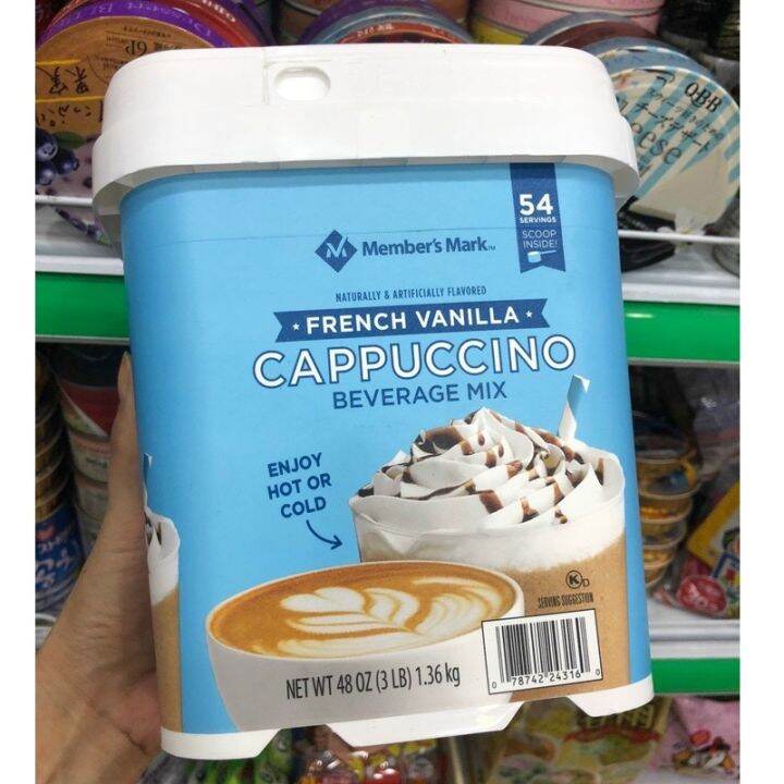 Cà phê Members Mark French Vanilla Cappuccino USA 1.36kg | Lazada.vn