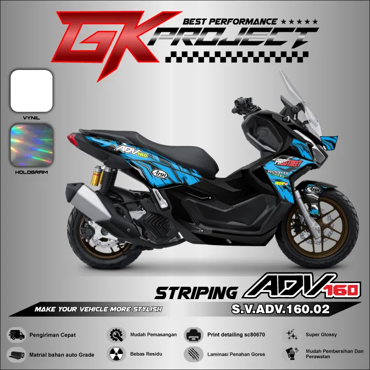Sticker Striping ADV 160 Full Body - Decal Stiker Setriping Variasi ...