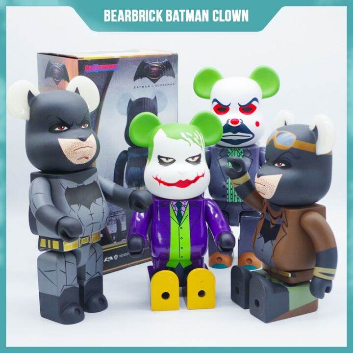 400% Bearbrick Batman Clown The Joker Violent Bear Brick ...