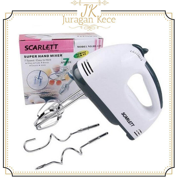 JUKE Mixer Scarlett Super Hand Mixer Listrik Tangan 7 Speed Kecepatan ...