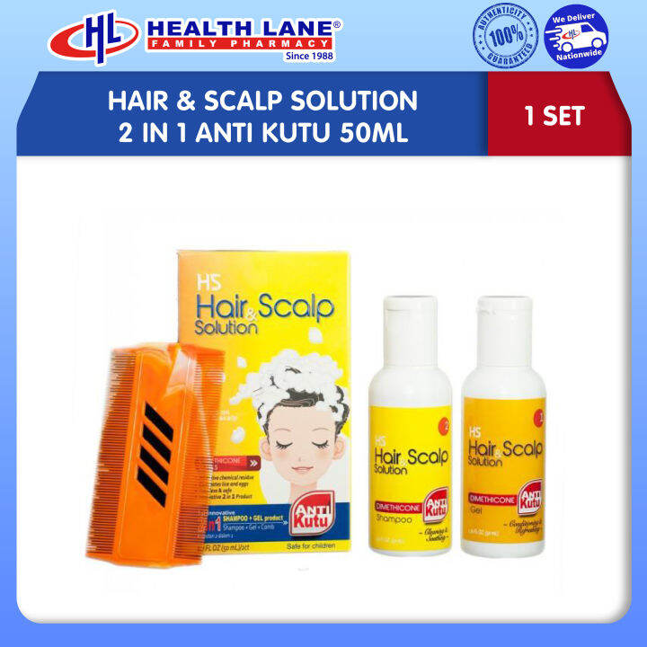 Hair And Scalp Solution 2 In 1 Anti Kutu 50ml Lazada