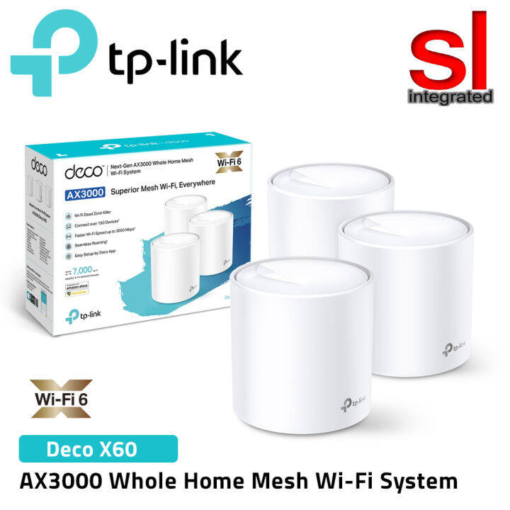 TP-Link Deco X60 AX3000 Mesh Wifi 6 Router Whole Home System Wireless ...