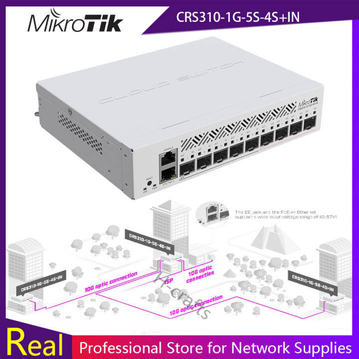 【Officially Licensed】MikroTik CRS310-1G-5S-4S+IN Intelligent Three ...