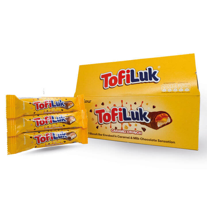 Gandour TofiLuk 10g Caramel Crunch 1 Biscuit Bars Enrobed in Caramel ...