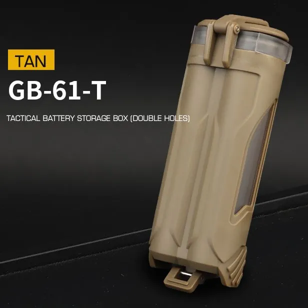 ASIAON Wosport Waterproof Tactical Battery Storage Box(Double Holes ...