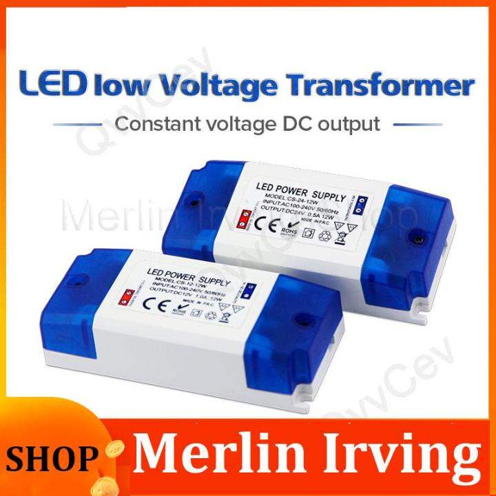 Merlin Irving Shop 1pcs 12W LED Driver Transformer 110-240V AC to DC ...