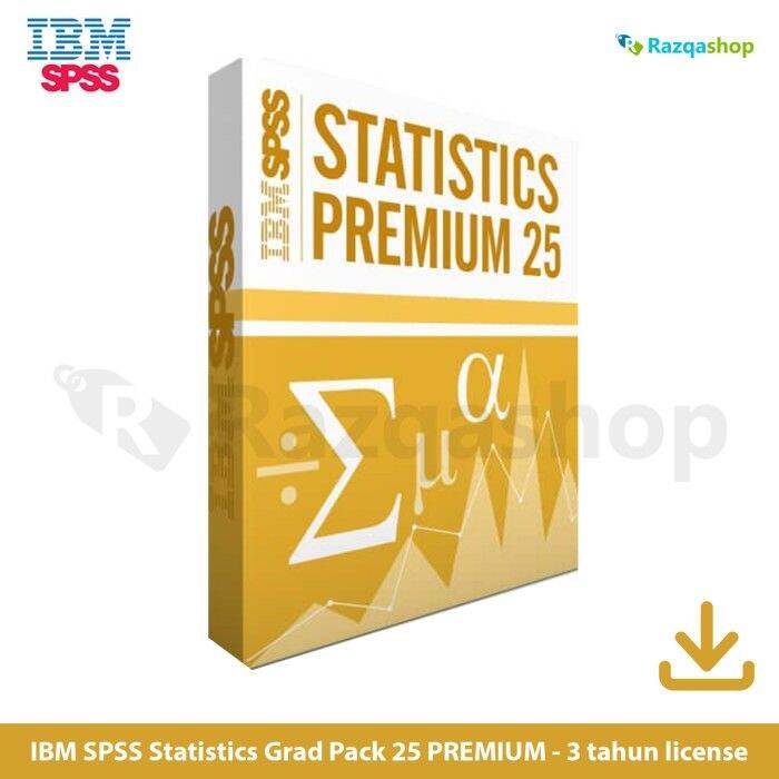 IBM SPSS Statistics Grad Pack 25 PREMIUM- 3 TAHUN license (2 computer ...