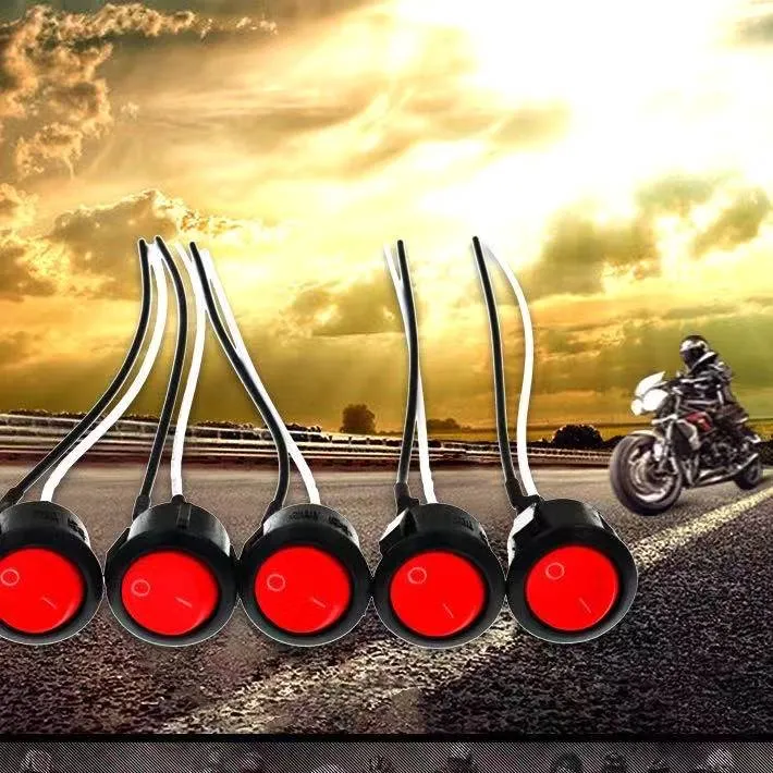 1PCS Motorcycle Modified Switch Electric Vehicle Small Switch Rocker ...