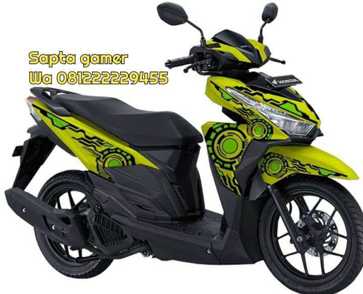 Decal Vario full body custom hijau stabilo | Lazada Indonesia