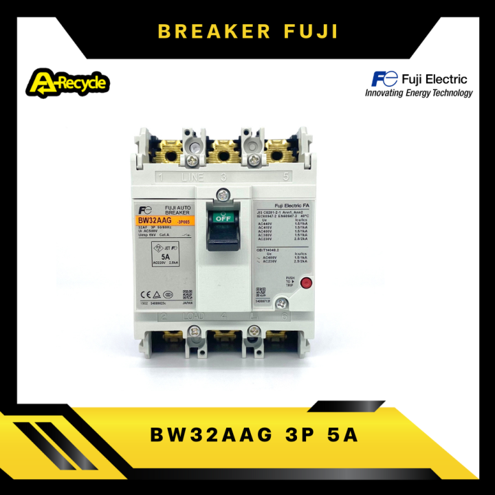 BREAKER FUJI MCCB BW32AAG 3P 5A | Lazada.co.th