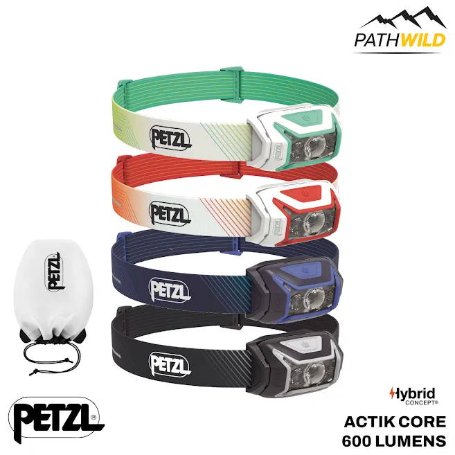 PETZL ACTIK CORE HEADLAMP 600 LUMEN ไฟฉายคาดหัว ความสว่าง 600 lm ใช้ ...