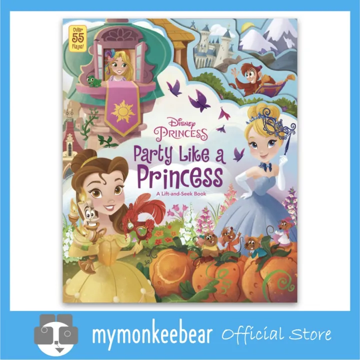 Disney Princess Board Book Storybook Lift The Flaps Party Like a ...