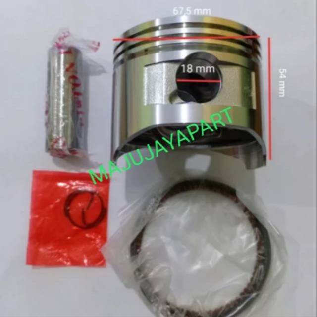 GX160 piston assy std , diameter 68mm. 5,5hp @ toko Mesin Kompresor / kompresor shark / mini ...