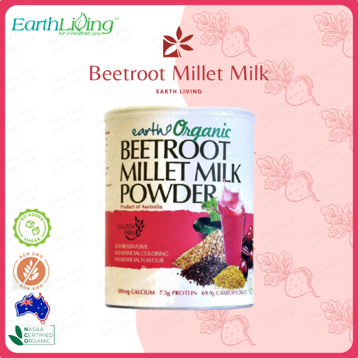Earth Living Organic Beetroot Millet Milk (900g/tin) | Lazada