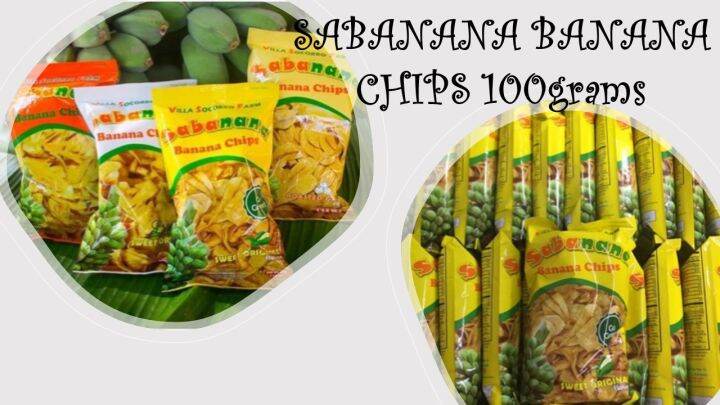 SABANANA BANANA CHIPS - Sweet Original Flavor 100g per pack | Lazada PH
