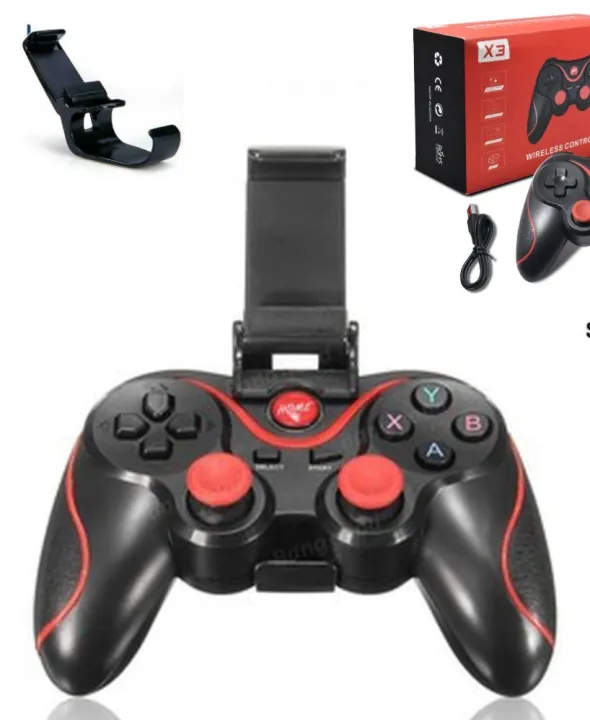 Portable GAMEPAD X3 stik Bluetooth wireless controller for handphone ...