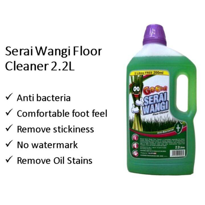 Kleenso Anti-Bacterial Serai Wangi Floor Cleaner-2.2 Litre | Lazada