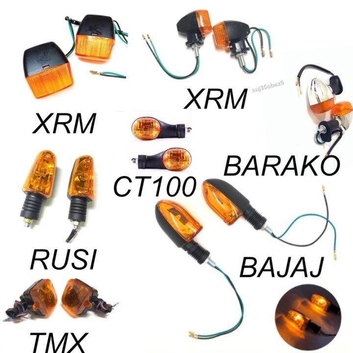 MOTORCYCLE SIGNAL LIGHT BIG AND SMALL FOR XRM/ TMX/ BAJAJ/ CT100/ RUSI ...