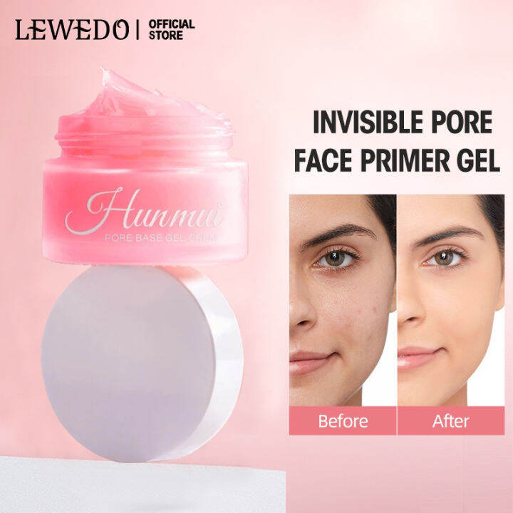 LEWEDO Pore Base Gel Cream Oil Control Makeup Primer Invisible Pore ...