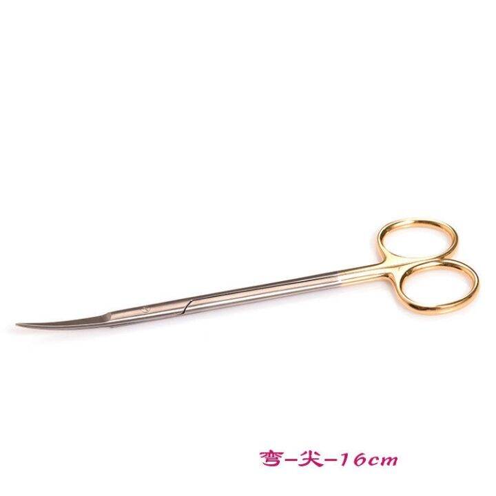 1 silver Iris Scissors angled surgical Dental surgery Micro serrated ...