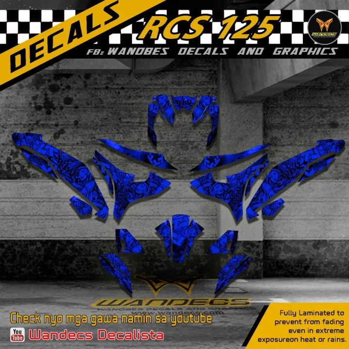 RCS 125 Decals Tribal | Lazada PH