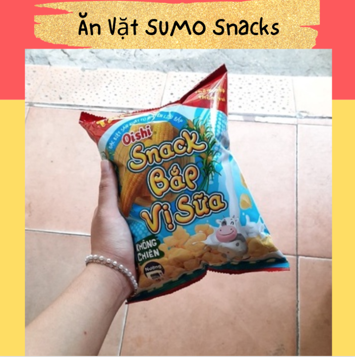 Bim Bim Snack bắp Ngọt Vị Sữa Oishi gói 35/40g-Ăn Vặt Sumo Snack | Lazada.vn