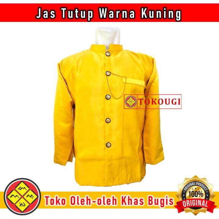 Jas Tutup Khas Bugis Makassar Warna Kuning Ready Semua Size Siap Order ...