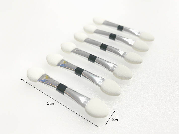 แปรงอายแชโดว์ ฟองน้ำ2หัว 25ชิ้น(รหัส205B) แปรงฟองน้ำ | Lazada.co.th