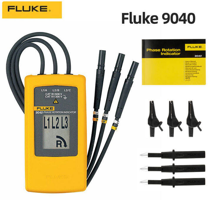 【100% Genuine】Fluke 9040 Digital Phase Rotation Indicator Tester Meters ...