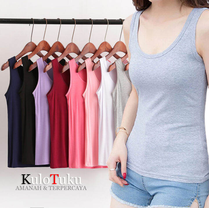 MF - TANKTOP TALI BESAR / TANKTOP WANITA TALI BESAR / TANK-TOP TERBARU ...