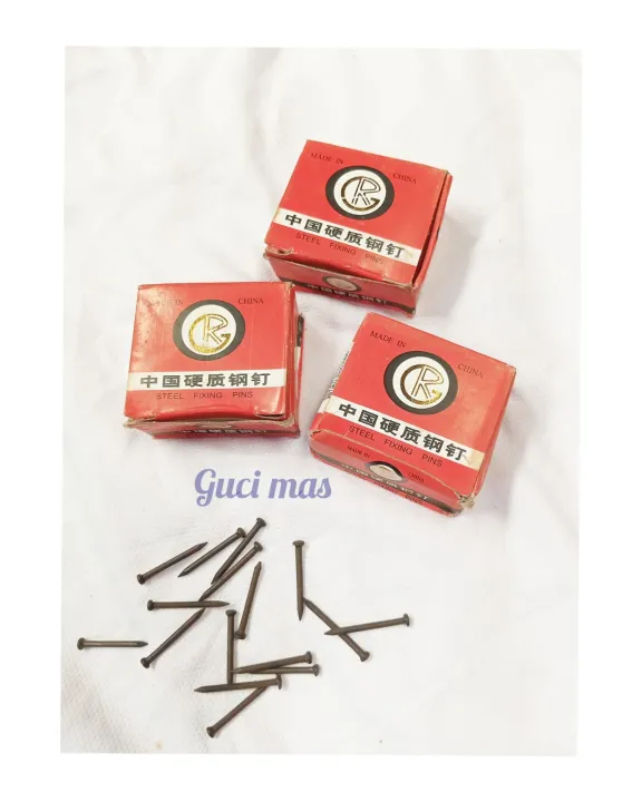 Paku Beton Hitam 25mm - 1" RRT \ Paku Beton Hitam 1" | Lazada Indonesia