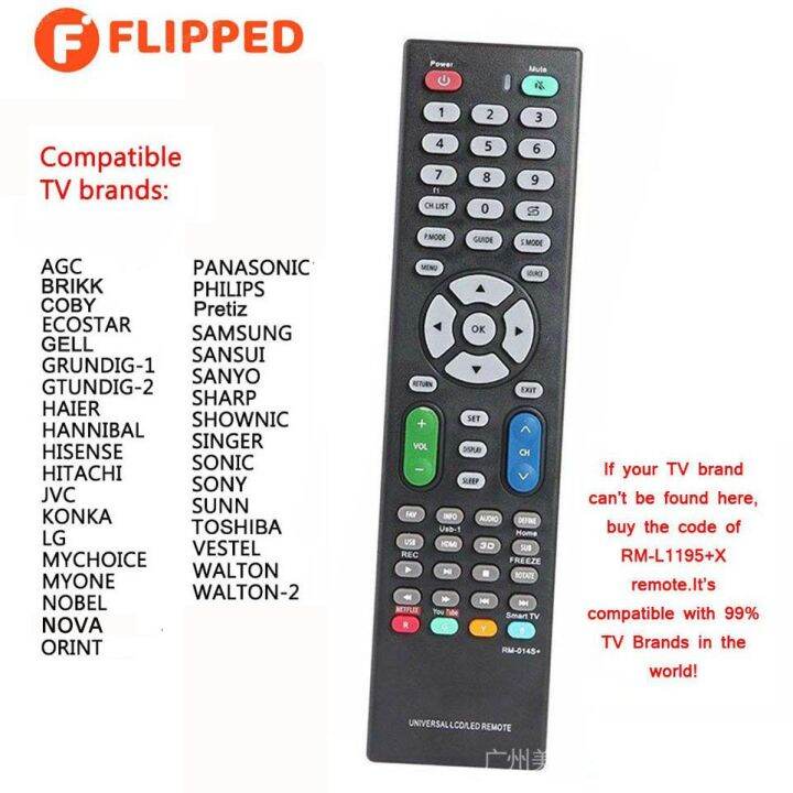RM-014S+ Remote control Suitable for LED / LCD TV Smart Television LED ...