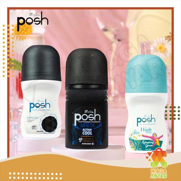 POSH Anti Perspirant Deodorant Roll On 50 ml / Deodoran Active Cool ...
