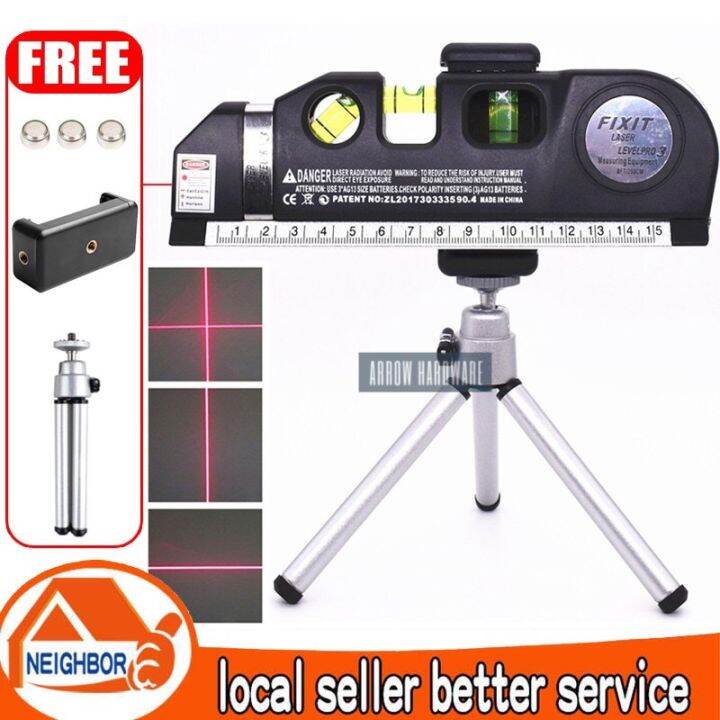 Multifunctional Laser Leveler with Tape Ruler Multipurpose Laser Level PR03 laser measure Line ...