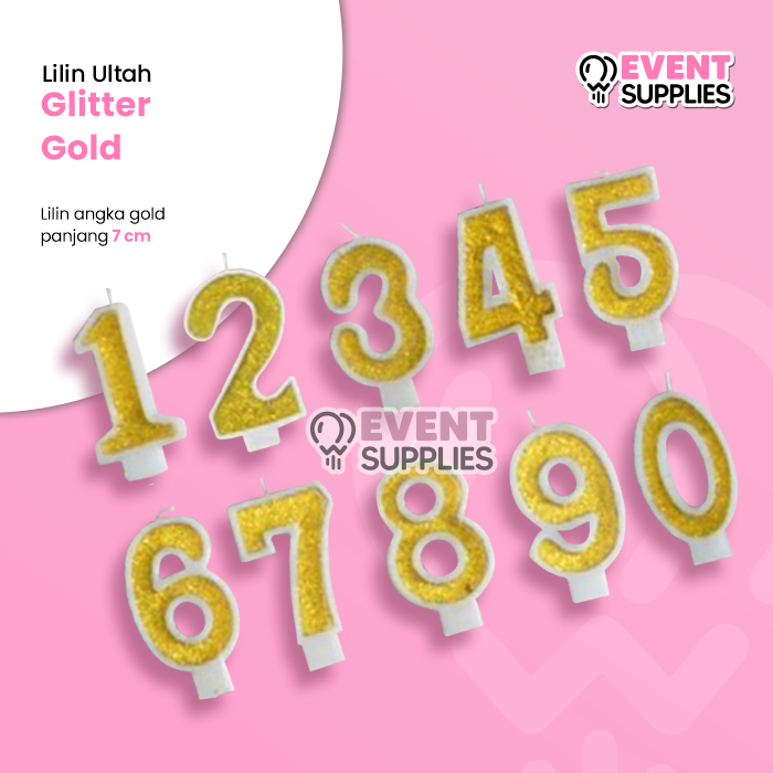 Lilin Angka Ulang Tahun / Lilin Angka Glitter Gold Dan Silver | Lazada ...