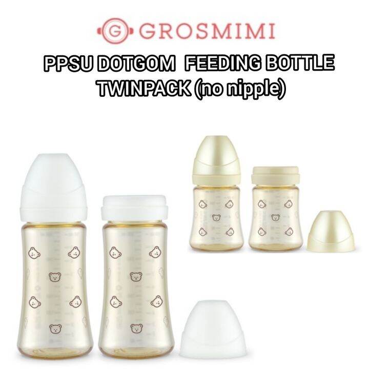 GROSMIMI ขวดนม PPSU DOTGOM Twin Pack PPSU Feeding baby Bottle DOTGOM Twin Pack | Lazada.co.th