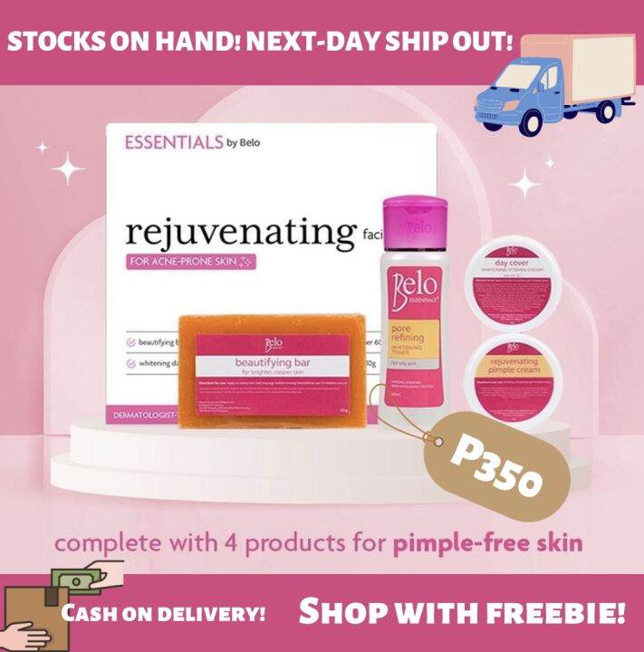 BELO Essentials Rejuvenating Facial Kit! With FREEBIE! | Lazada PH
