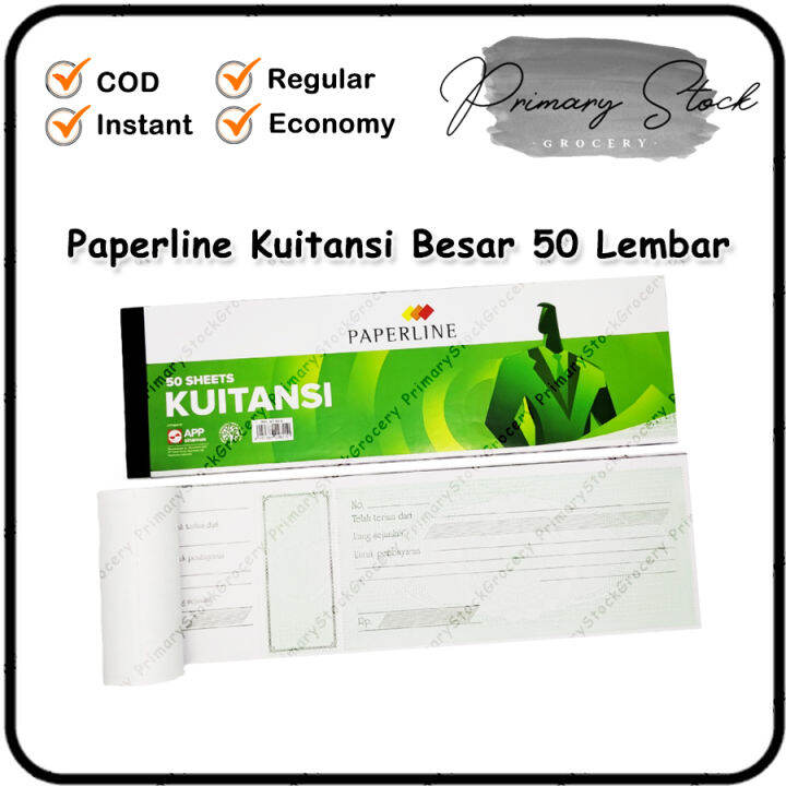 Buku Kwitansi Besar Kuitansi Paperline isi 50 Lembar | Lazada Indonesia