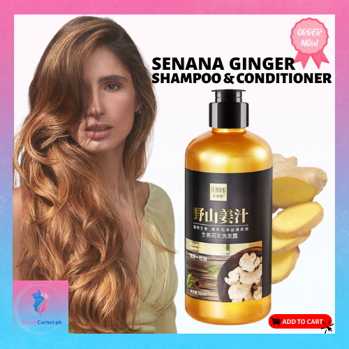 SENANA 2in1 Hair Loss Shampoo/Conditioner Growth Pure Ginger Serum ...