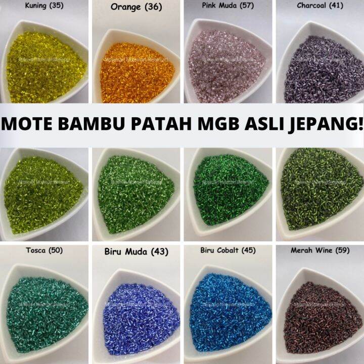 Mote Payet Manik Bambu Patah MGB Jepang per 15 gram Part 4 WARNA KUNING ...