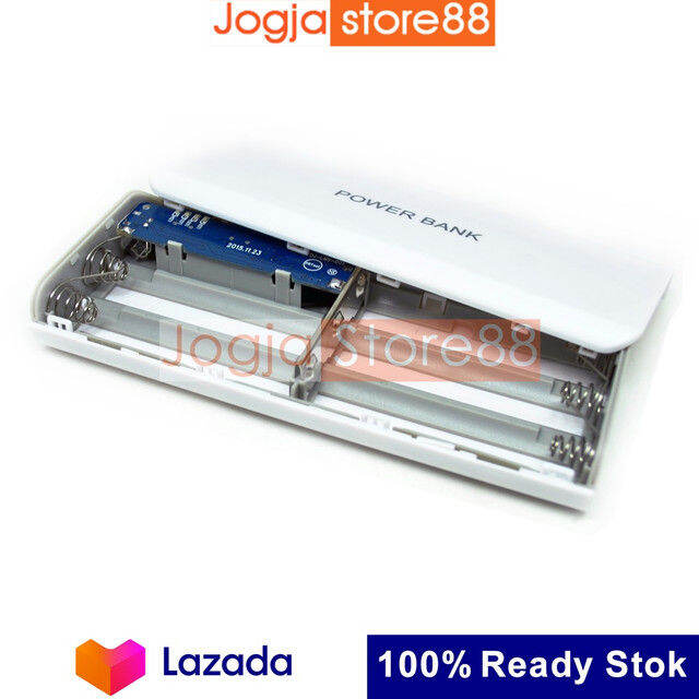 Case Power Bank | Slot USB dan Micro USB Menggunakan 5 PCS Baterai ...
