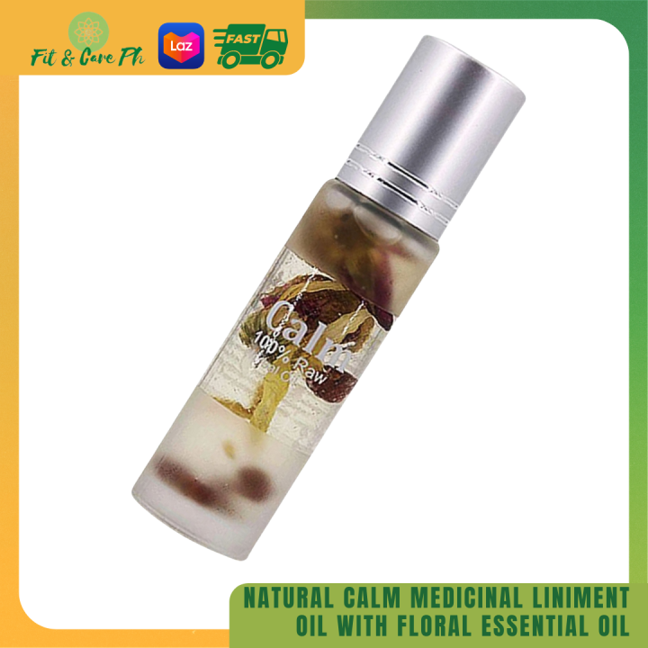 Natural Calm Medicinal Liniment Oil with floral Essential Oil - Fit and ...