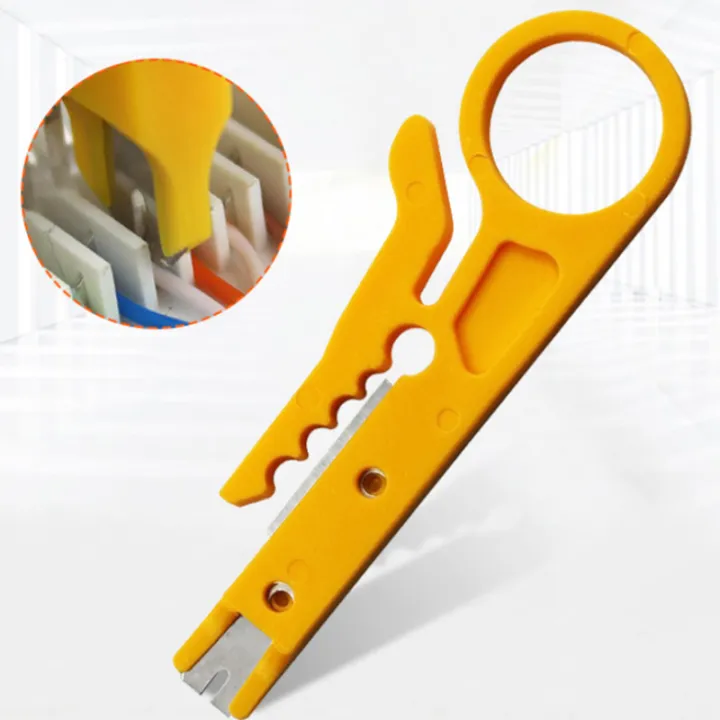 Multi functional wire stripping tool for telephone line network cable ...